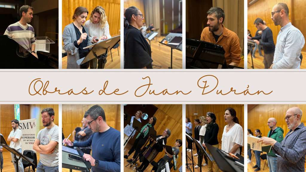Gravación dun disco con obras de Juan Durán - Coro de Cámara Rías Baixas